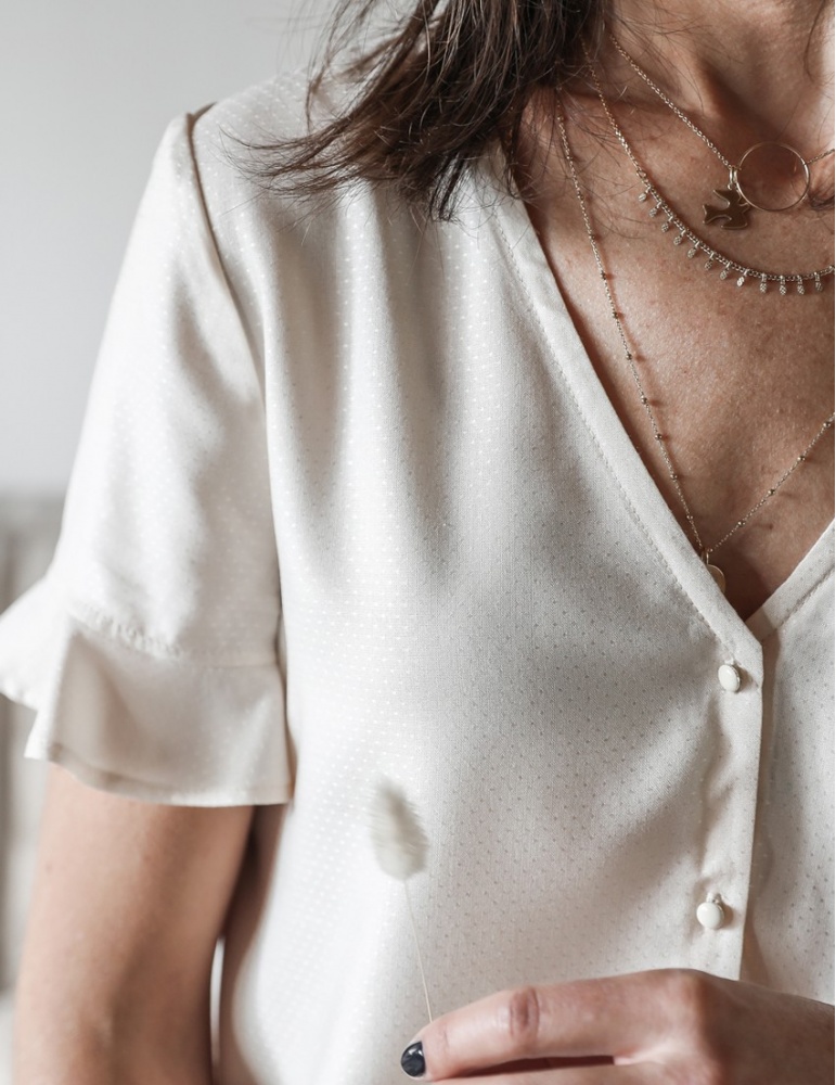 Zoé blouse or dress sewing pattern paper version with free sew along video