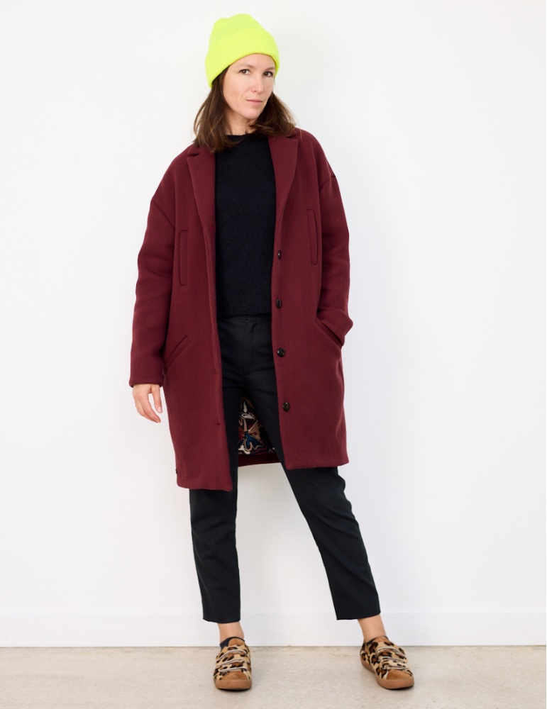 Flow coat or jacket sewing pattern paper version with free sew along video