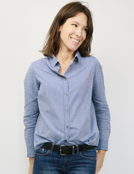 Liseron shirt sewing pattern paper version with free sew along video.