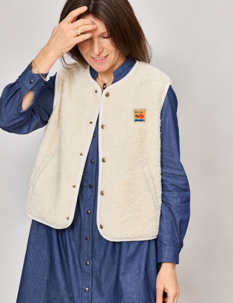 SHERPA sleeveless vest sewing pattern paper version with free sew along ...