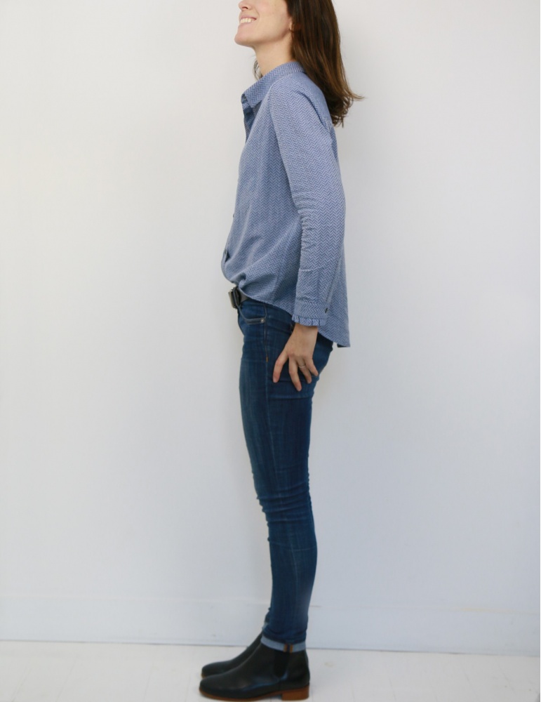 Liseron shirt sewing pattern paper version with free sew along video.