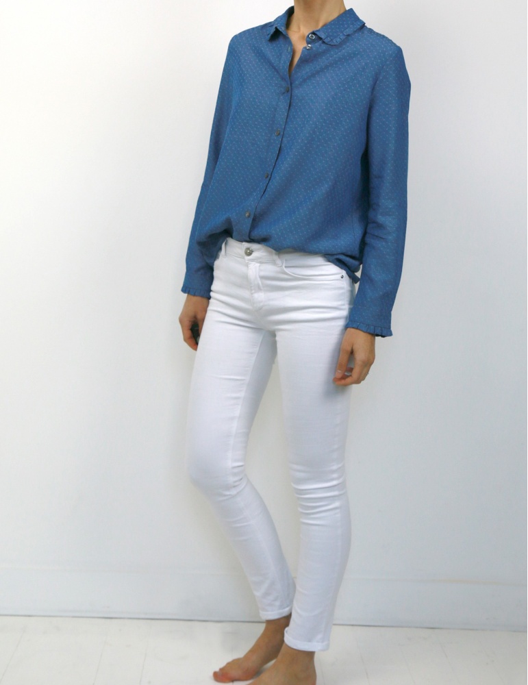 Liseron shirt sewing pattern paper version with free sew along video.