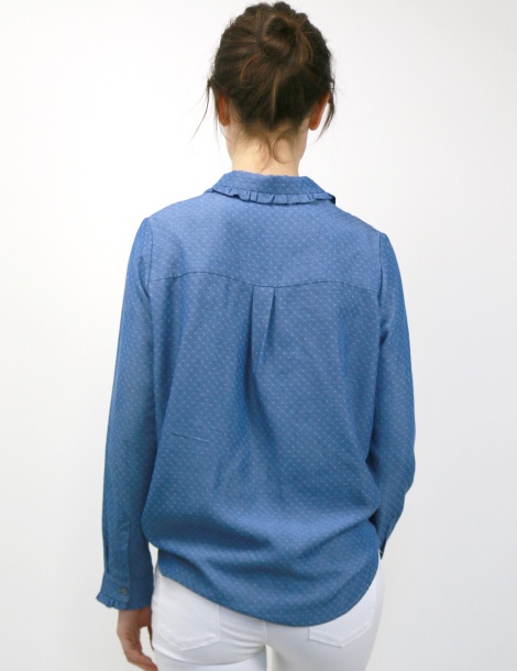 Liseron shirt sewing pattern paper version with free sew along video.
