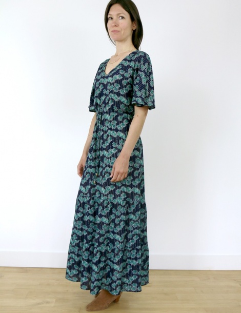 Helios dress sewing pattern paper version with free sew-along video