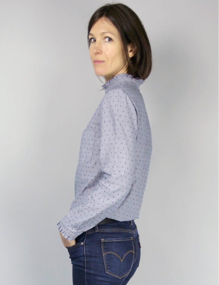 Passion blouse sewing pattern paper version with free sew along video.